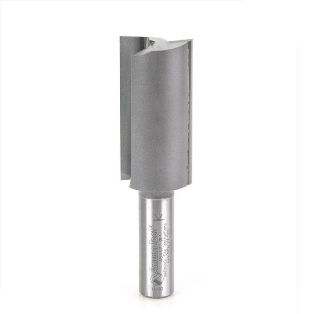 Straight Plunge Router Bit | 2 Flute | Various Dia x 2" x 1⁄2 Shank ...